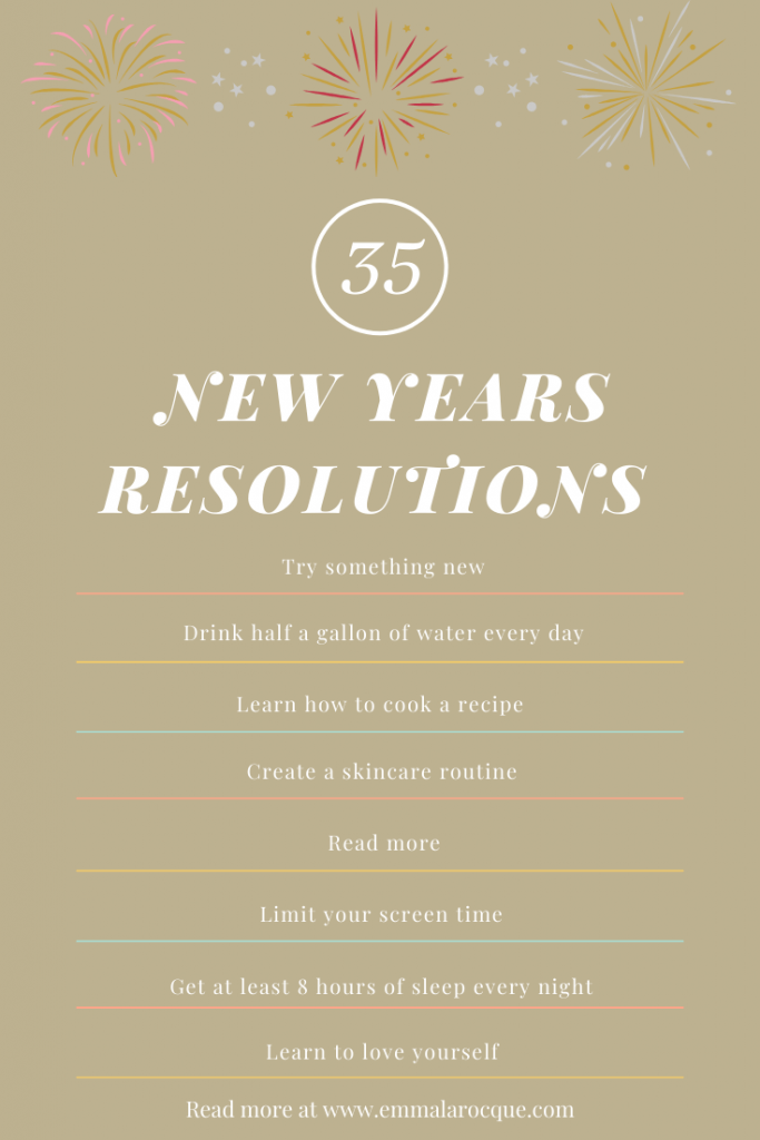 35 New Years Resolution Ideas For 2020 - Emma Larocque